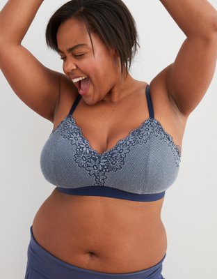 Aerie Ribbed Lace Padded Bralette