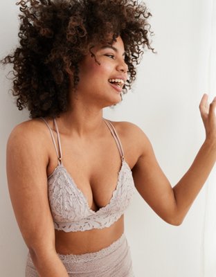 Aerie Palm Lace Racerback Padded Bralette