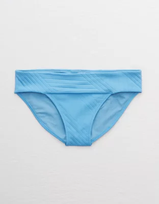 Parte de abajo de bikini con tira en punto elástico XO Aerie