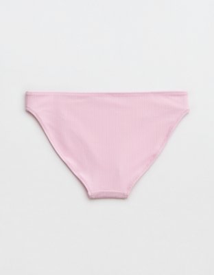 Aerie Shine Rib Full Coverage Bikini Bottom | Aerie