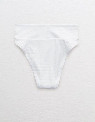 Aerie XO Ribbed High Cut Cheeky Bikini Bottom
