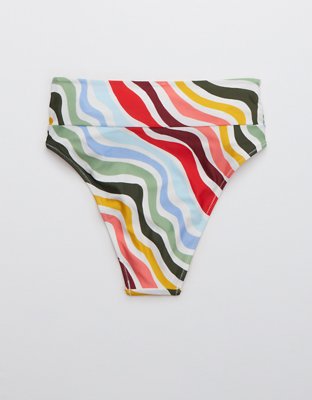 Aerie Twist High Cut Cheeky Bikini Bottom