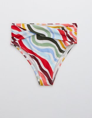 Aerie Twist High Cut Cheeky Bikini Bottom