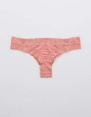 Aerie Sunnie Thong con encaje Blossom