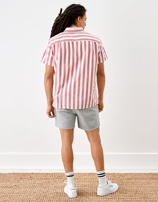 AE Striped Button-Up Resort Shirt | AE