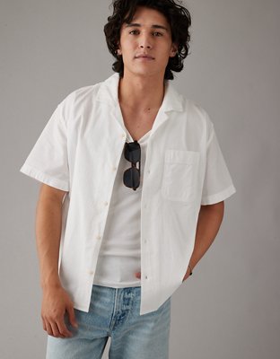 AE Waffle Button-Up Poolside Shirt