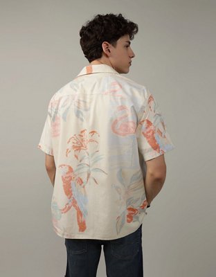 AE Poolside Tropical Button-Up Shirt