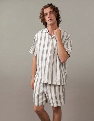 AE Striped Button-Up Poolside Shirt