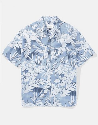 AE Poolside Floral Button-Up Shirt