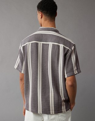 AE Striped Button-Up Poolside Shirt