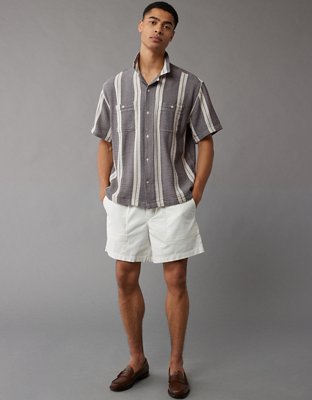 AE Striped Button-Up Poolside Shirt