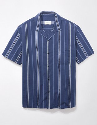 AE Striped Button-Up Poolside Shirt