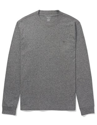 AE Super Soft Long-Sleeve Icon T-Shirt | AE