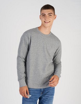 AE Super Soft Long-Sleeve Icon T-Shirt | AE