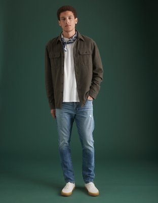AE77 Premium Brushed Twill Workshirt | American Eagle
