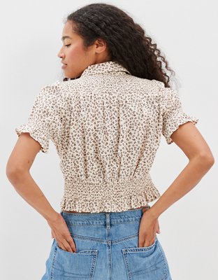 AE Short-Sleeve Button-Up Shirt