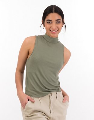 AE Mock Neck Tank Top