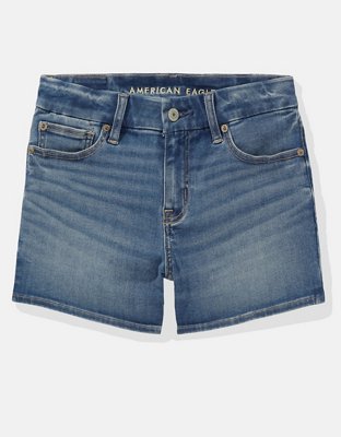 AE Next Level Curvy Low-Rise Denim Midi Short | American Eagle