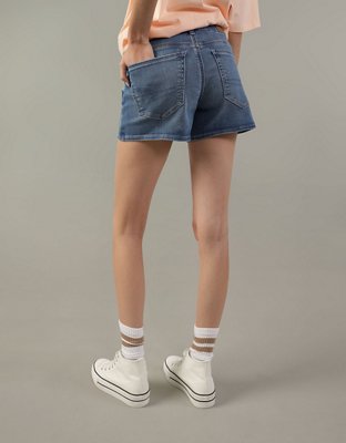 AE Next Level Curvy Low-Rise Denim Midi Short | American Eagle