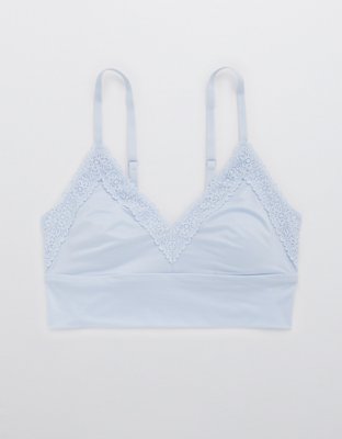 Aerie Sunnie Bralette triangular con relleno y encaje Blossom | Aerie