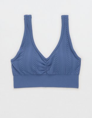 Aerie Bralette seamless con relleno y tejido trenzado