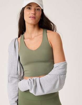 OFFLINE By Aerie Real Me Low Key Open Back Sports Bra | OFFLINE