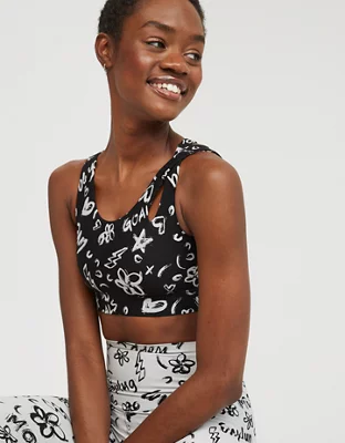 OFFLINE by Aerie x Aly Raisman Asymmetric Sports Bra