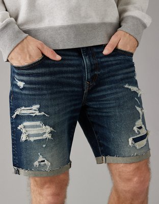 AE 9" EasyFlex Athletic Ripped Denim Short