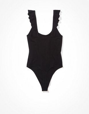 AE Ruffle Strap Bodysuit