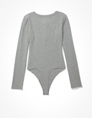 AE Long Sleeve Henley Bodysuit
