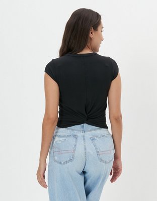 AE Soft & Sexy Twist-Back Tee