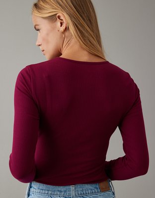 Ae Long Sleeve Henley Bodysuit