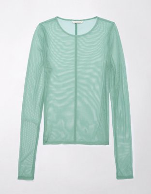 AE T-shirt Corta Manga Larga de Malla | AE