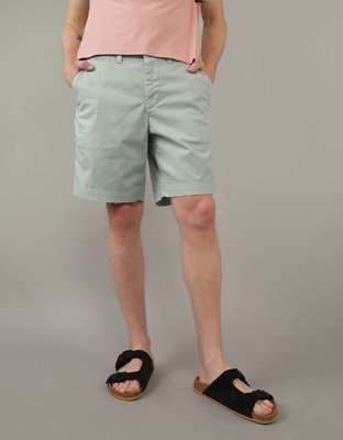 AE Flex Khaki Short Desgastado de 9" | AE