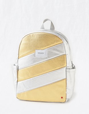 State Kane Metallic Quilted Backpack