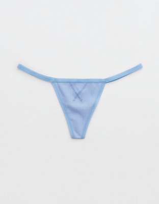 Aerie Cotton Ultra Low Rise String Thong Underwear