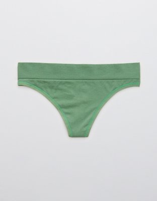 Tanga pequeña sin costuras en punto elástico Aerie