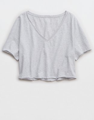 Aerie Cropped Beach T-Shirt
