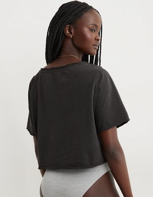 Aerie Cropped Beach T-Shirt