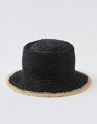 Aerie Straw Bucket Hat | Hamilton Place