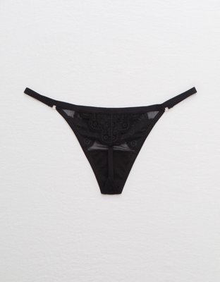 Aerie Queens Lace String Thong Underwear