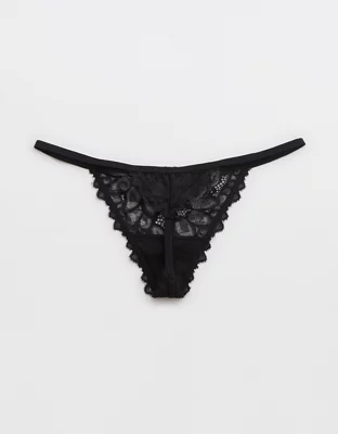 Aerie Sunkissed Lace String Thong Underwear