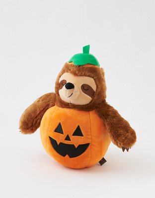 Fringe Sloth-O-Lantern Dog Toy