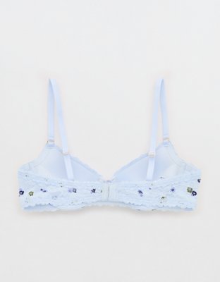 Show Off Vintage Lace Plunge Push Up Bra | Aerie