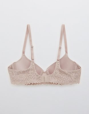 Sunnie Bra de Media Copa y Encaje Blossom con Ribete y Pushup | Aerie