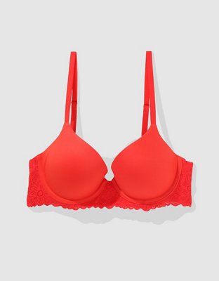 Sunnie Bra de Media Copa y Encaje Blossom con Ribete y Pushup | Aerie