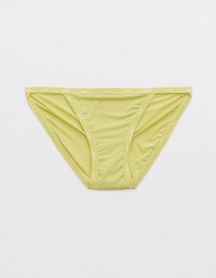 Aerie Microfiber String Bikini Underwear Women's Batalia Green L | SheFinds