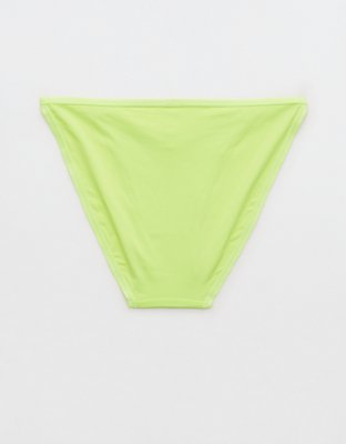 Aerie Microfiber Lace High Cut Bikini Underwear