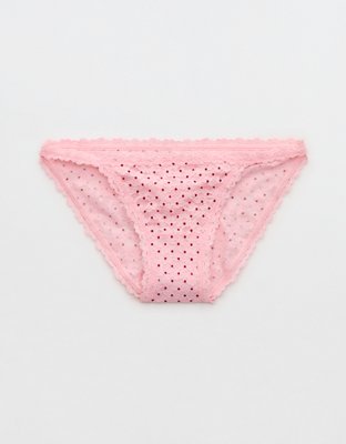 Show Off Undie Bikini con Encaje Vintage y Tiras | Aerie