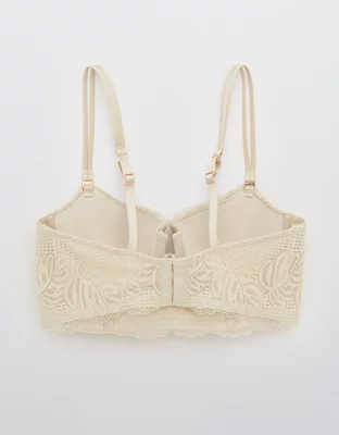 Aerie Real Power Balconette Lightly Lined Be Free Lace Bra